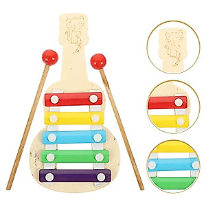 ERINGOGO 2 Sets Xylophone for Kids and Toddlers with Mallets Wooden Musical Instrument for Baby Boys and Girls Preschool Percussion Birthday Gift and Stocking Stuffer