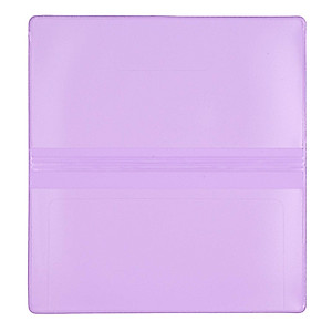 Lavendar Vinyl Checkbook Cover, Top Tear Personal Vinyl Checkbook Cover