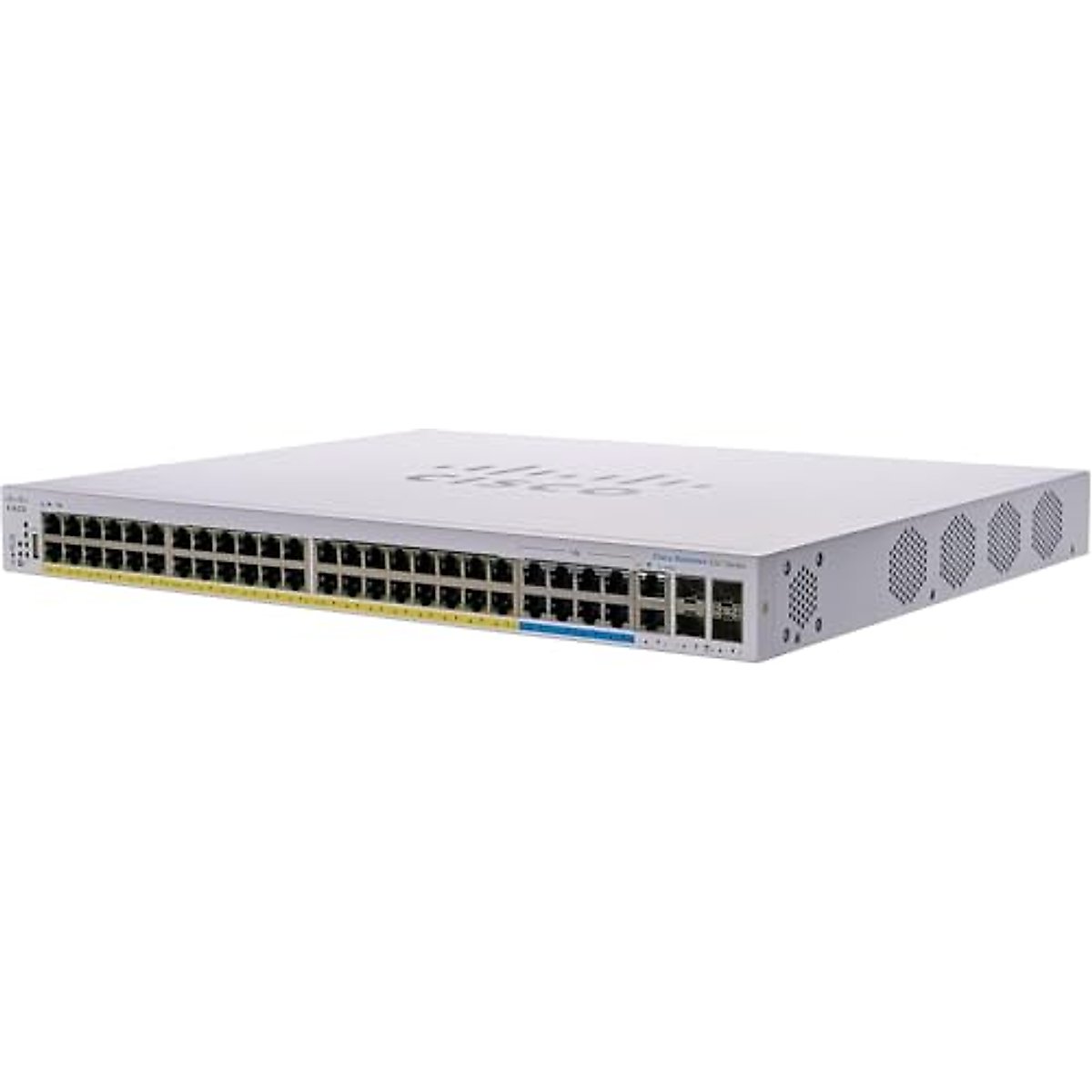 CISCO DESIGNED Business CBS350-48NGP-4X Managed Switch | 8 Port 5GE | 40 Port GE | PoE | 2x10G Combo | 2x10G SFP+ | Limited Lifetime Hardware Warranty (CBS350-48NGP-4X-NA)