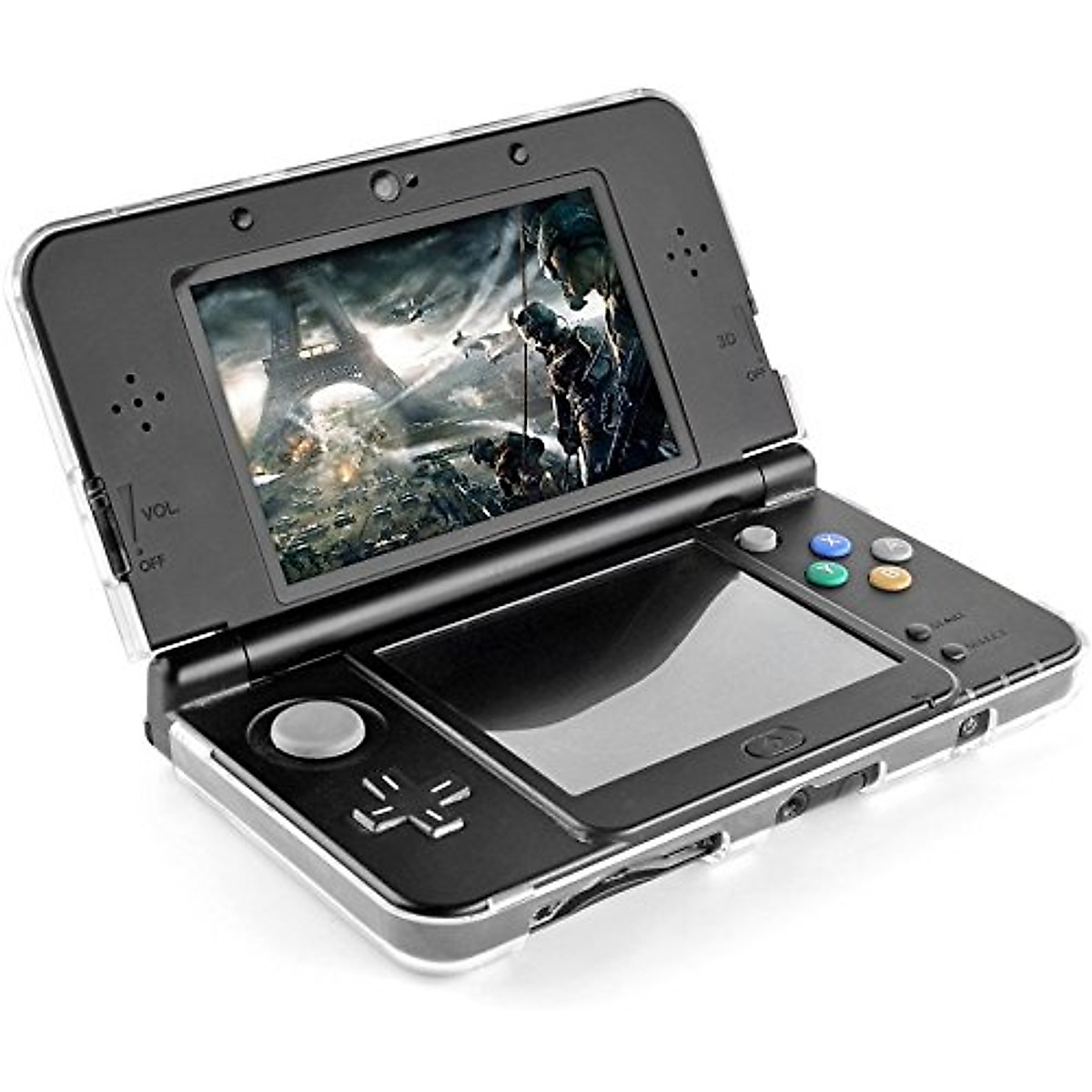 TNP New 3DS Case - Ultra Clear Crystal Transparent Hard Shell Protective Case Cover Skin for New 2015 Nintendo 3DS - [New Modified Hinge-Less Design]