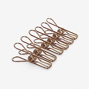 Oakenleaf Clothespins pegs Rose Gold Will Not Rust 316 Stainless Steel 20 Piece Stylish Heavy Duty Clothes Pegs Modern & Eco-Friendly 3inch - The Forever Peg