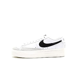 Nike Womens WMNS Blazer Low Platform DJ0292 101 - Size 9W White/Black