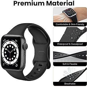 14 Pack Watch Bands Compatible with Apple Watch Bands 38mm 40mm 41mm 42mm 44mm 45mm 46mm 49mm for Women Men,Sport Silicone Band for iWatch Series 10/9/8/7/6/5/4/3/2/1/SE/Ultra/Ultra 2