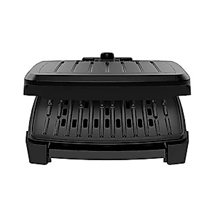 GEORGE FOREMAN® Contact Submersible™ Grill, 5-Serving Grill - Black Plates, Wash the entire grill