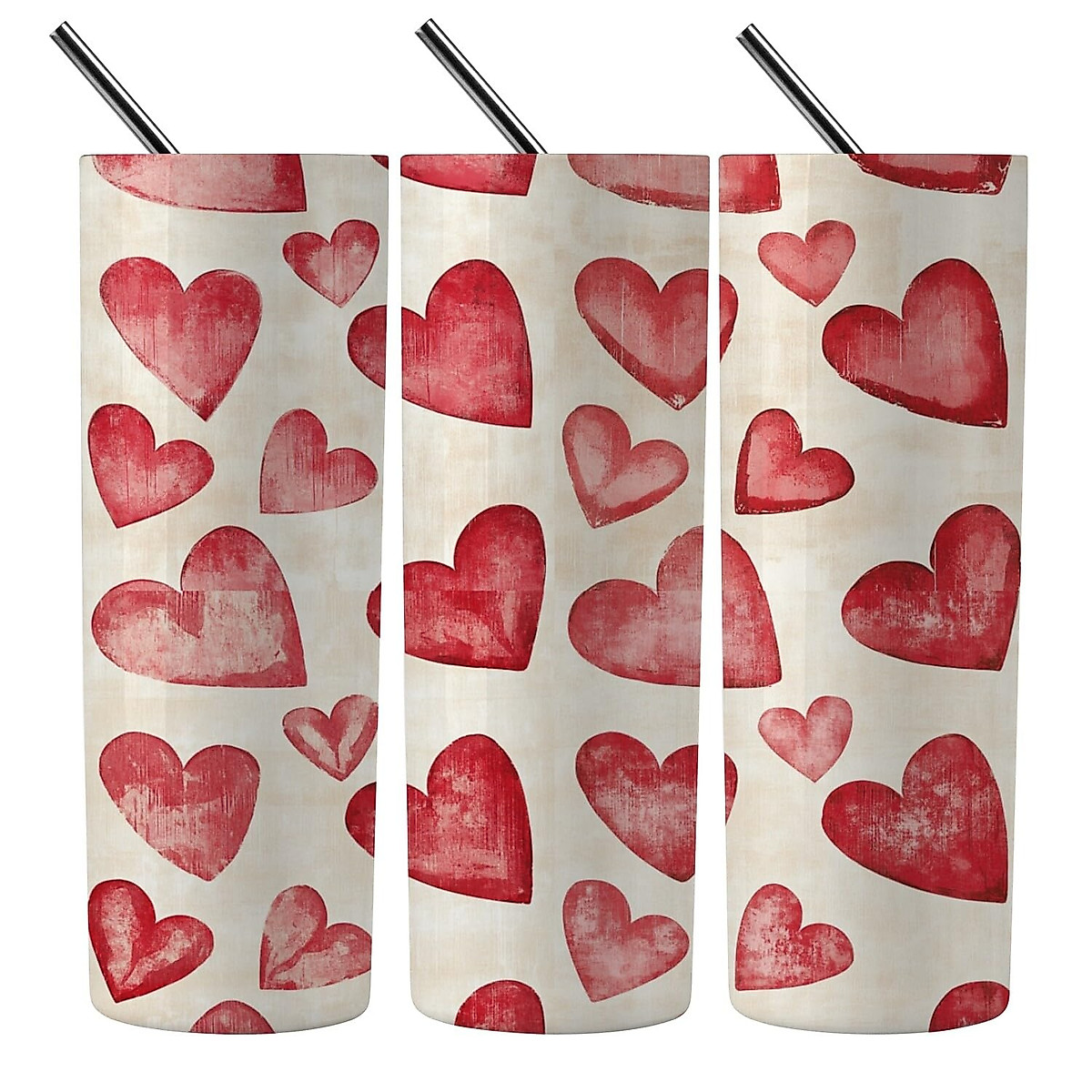 Medpol love kisses valentines insulated tumblers coffee cup Gift，love kisses valentines Drinking Glasses-Tea Cup-Coffee Mug tumbler with lid and straw 20 oz insulated tumbler cups