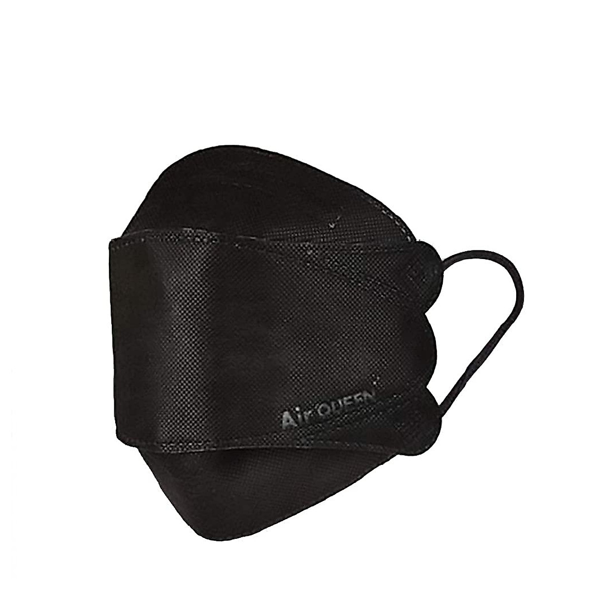 Black AirQueen Nano Fiber Filter Face Safety Mask for Adult, Individually Packaged, Made in Korea [Pack of 10]