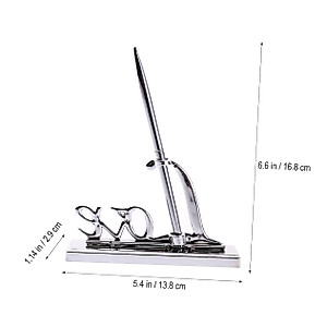 NUOBESTY Plated Pen Holder 2pcs Wedding Ballpoint Pen Bride Scrapbooking Pens