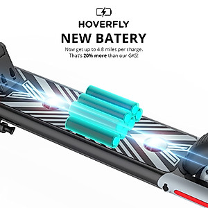 HOVERFLY GKS Lumios Kids Electric Scooter, 6" LED Flash Wheel & Deck Lights, Max 7.5mph Power by 150W Motor and 6.25 Miles, Scooter for Kids Ages 6-12, Gray