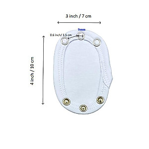 Matissa Baby Bodysuit/Onesie Extenders (Pack of 3 White)