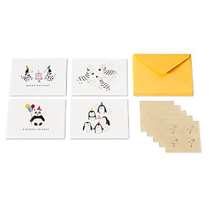 Papyrus Blank Birthday Cards, Party Animal (20-Count)