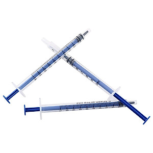 WHYHKJ 10PCS 1ml Plastic Syringe with Measurement No Needle For Refilling Measuring Nutrient For Cat Feeding Accessories