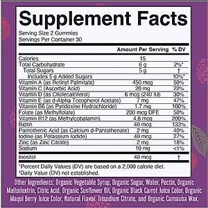 USDA Organic Men' s Multivitamins Gummies & Magnesium Citrate Gummies Bundle by MaryRuth's | Immune Support | Calm Magnesium Gummies for Adults & Kids 4+ | Stress Relief, Bone, Nerve, Gut Health