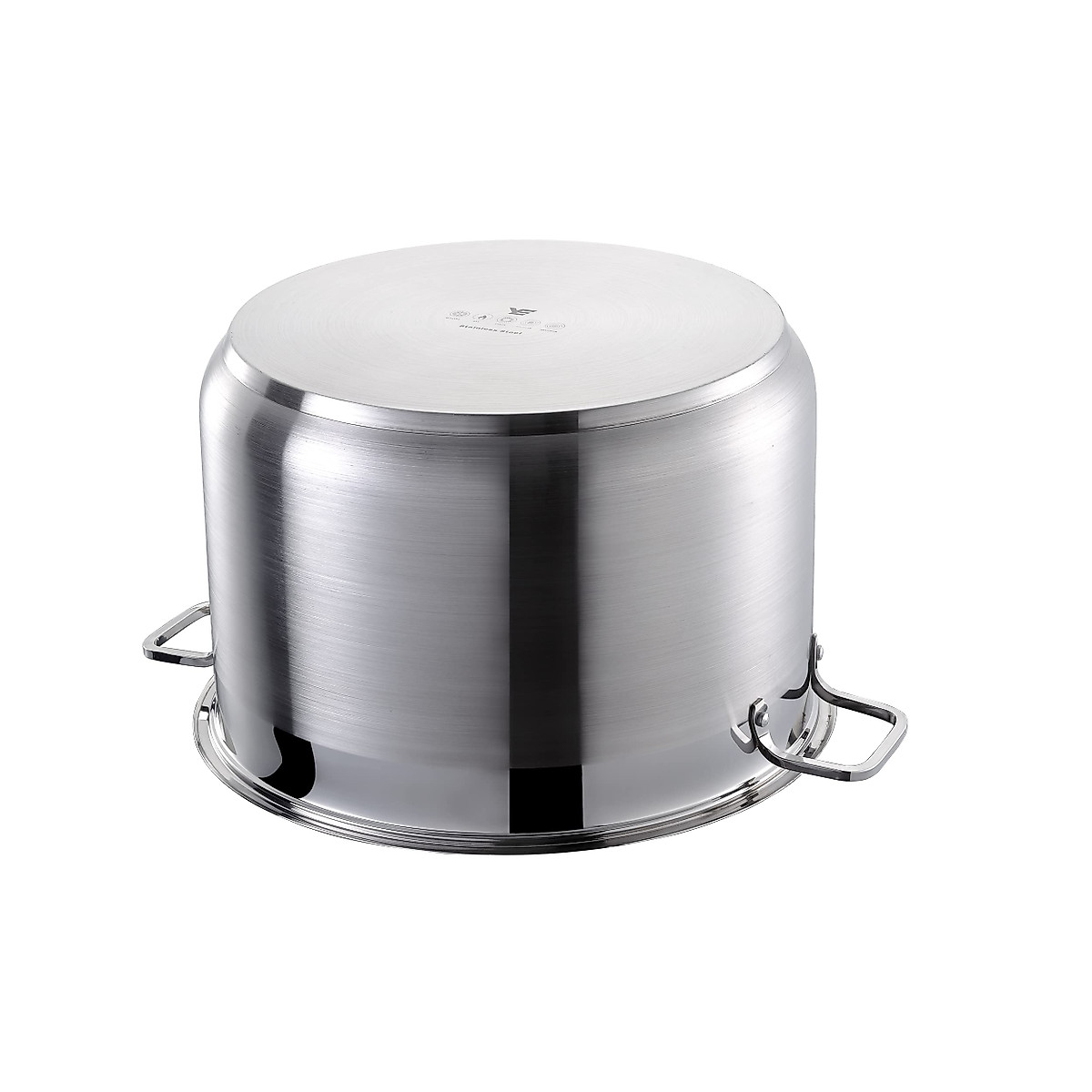 31.1Qt Commercial Grade Large Stock Pot Stainless Steel Stockpot Stew Pot with Lid, Heavy-Duty Encapsulated Bottom Stockpot with Stay Cool Handle, Induction Base Safe