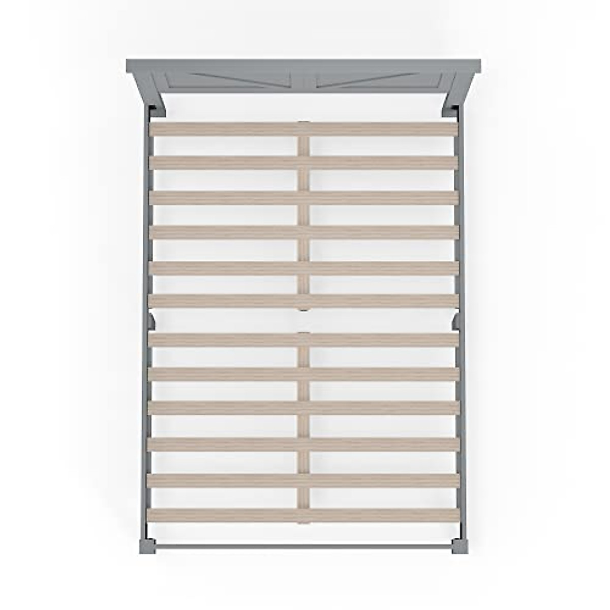 Glenwillow Home Farmhouse Solid Wood Platform Bed in Full - Ultimate Grey