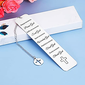 Inspirational Christian Gifts for Baby Kids Adult Bible Verse Bookmark for Women Men Friends Catholic Religious Gift for Boys Girls Daughter Book Lovers Baptism Religious Church Bulk Gifts for Him Her