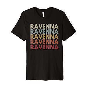 Ravenna Ohio Ravenna OH Retro Vintage Text Premium T-Shirt