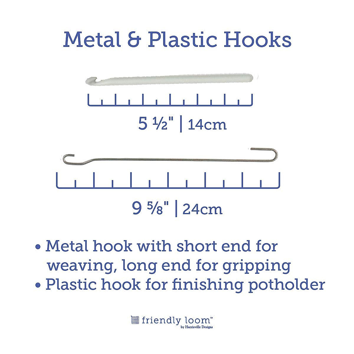 Friendly Loom Potholder 7" Traditional Size Green Potholder Plus Loom Kit with Rainbow Color Cotton Loops Make 6 Potholders, Weaving Crafts for Kids & Adults, Made in The USA by Harrisville Designs