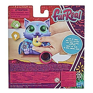 FurReal Flitter The Kitten Color-Change Interactive Feeding Toy, Lights and Sounds, Ages 4 and up