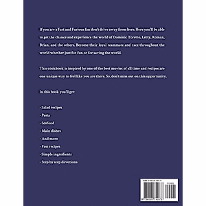 Fast and Furious Cookbook: Become Part of The Team with Easy and Quick Recipes Inspired by One of The Best Movie of All Time