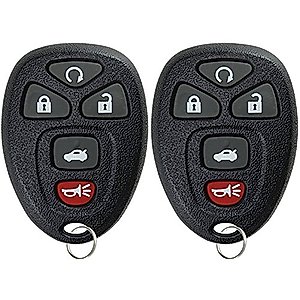 KeylessOption Keyless Entry Remote Start Control Car Key Fob Replacement for 22733524 (Pack of 2)