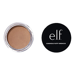 e.l.f. Luminous Putty Bronzer, Lightweight Putty-to-Powder Bronzer For A Radiant, Glowing Finish, Highly Pigmented, Vegan & Cruelty-Free, Summer Fridays
