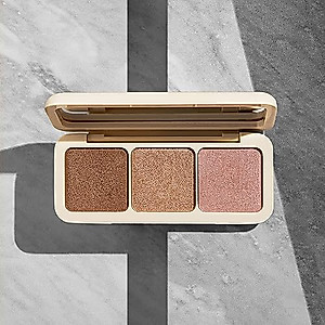 COVER FX Custom Enhancer Highlighter Makeup Palette - Buildable Illuminating Highlight - Use on Eyes, Cheeks and Body - Travel Friendly