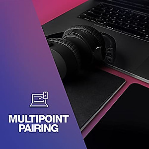 Skullcandy Riff 2 Wireless Headphones with Tile Finding Technology / 34 Hour Battery/Use with iPhone and Android/with Mic/Best for Music, Travel, and Gaming/Bluetooth Headphones - Black