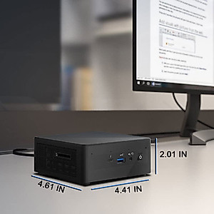 Intel NUC 11 NUC11PAHi70Z Mini PC Barebone Kit, Core i7-1165G7 4-Core, 2.8 GHz–4.7 GHz Turbo, 28W Intel Iris Xe Graphics, iFi 6, BT 5.0 Thunderbolt 3, 8K & Quadruple Monitor Capable (No RAM+SSD+OS)