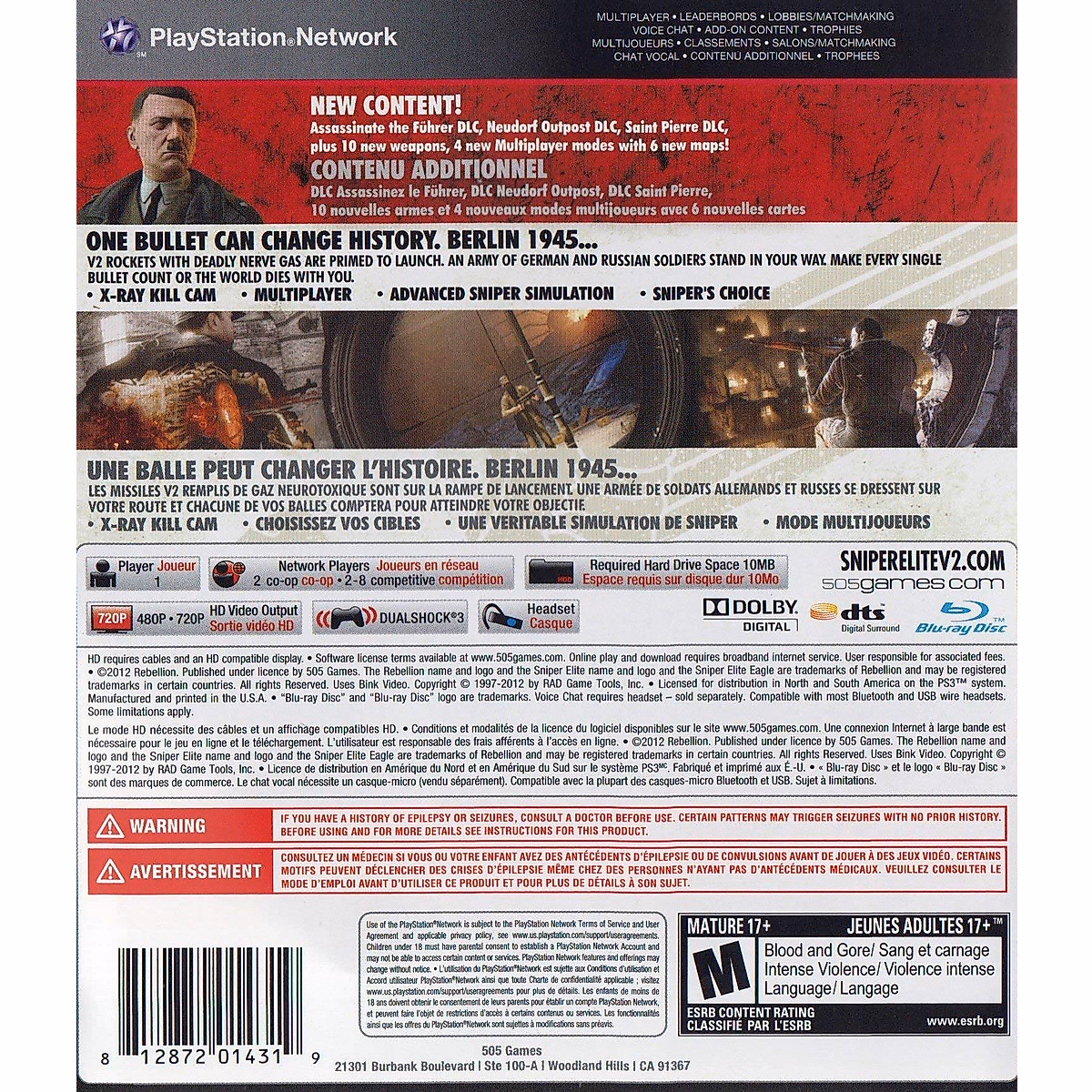 Sniper Elite V2: Silver Star Edition - Playstation 3