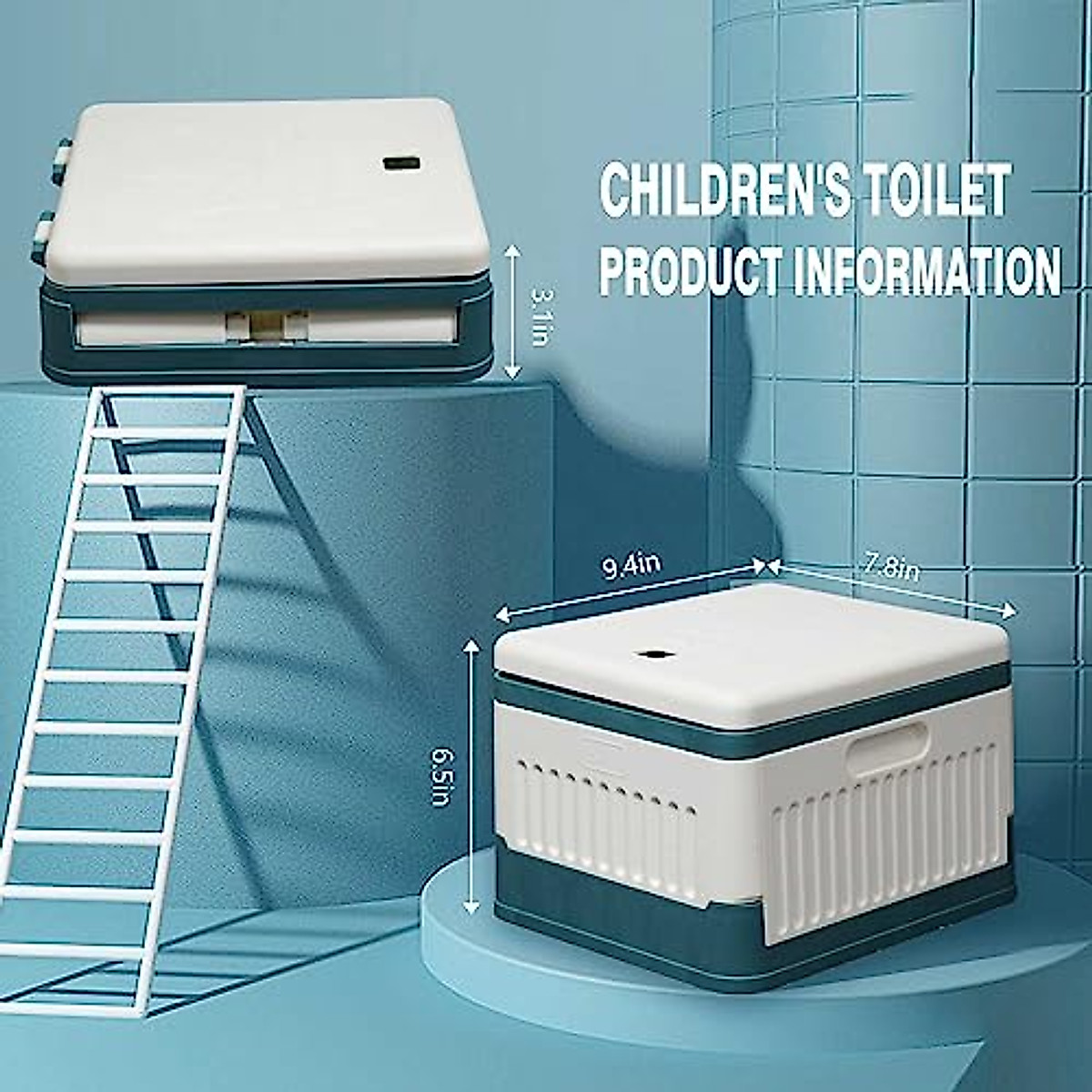 Foldable Potty, Portable Potty Seat For Toddler in Travel，Kids boys&Girls Training Toilet Seat, In Urgent Toilet, Moblie toilet in Car, For Camping, Outdoor, Indoor
