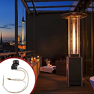 NEWREACH Thermocouple and Tilt Switch for Outdoor Patio Heater, Dump Switch for Propane Gas Patio Heater Pyramid Style Tower Heater Firesense Heater, Tilt Switch and Thermocouple Sensor Kit for Winter