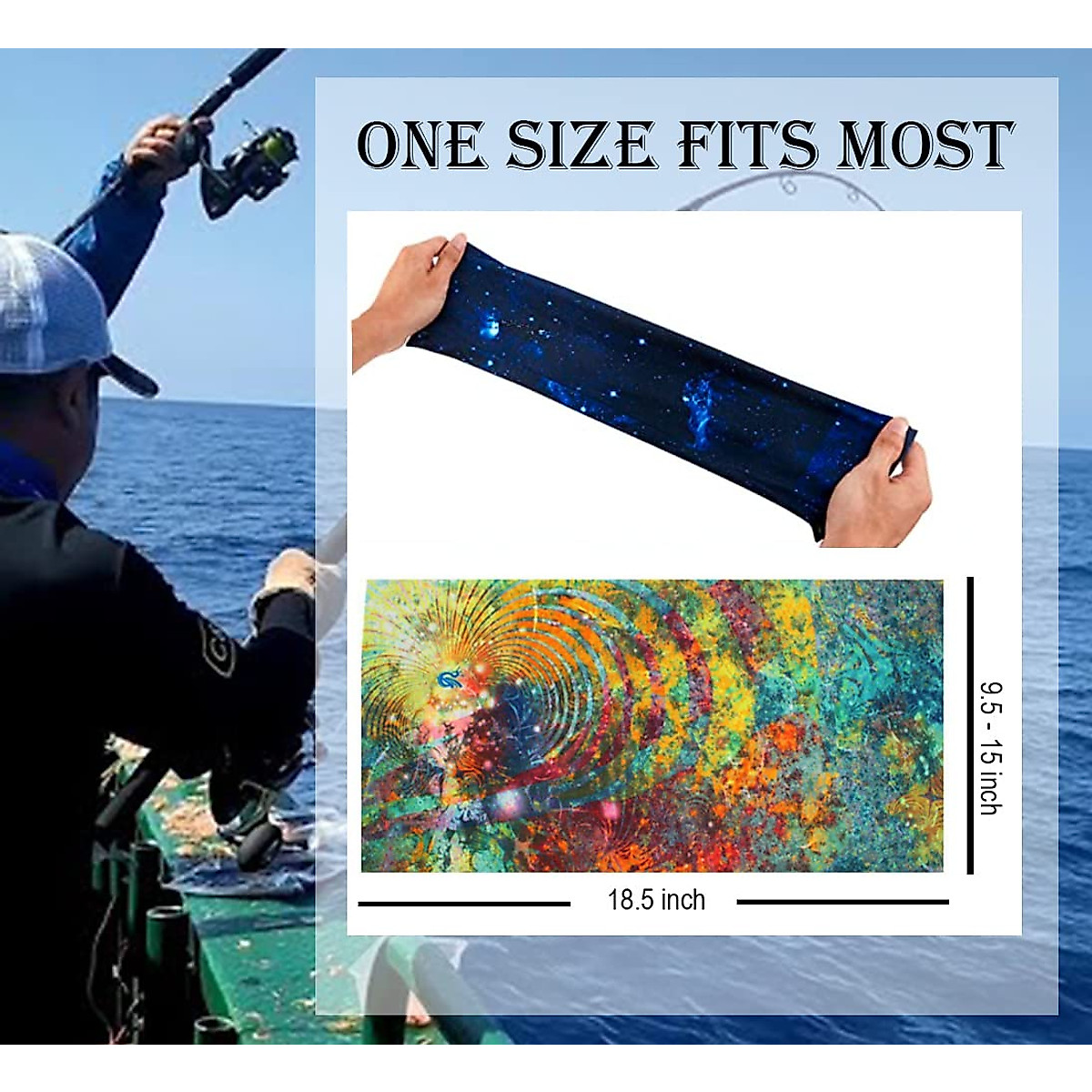 HCMY 12PCS Neck Gaiter Balaclava Multifunctional Magic Scarf Sports Tube UV Face Mask for Men Shield Headband Headwear for Women