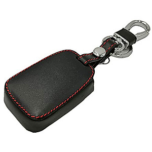 KAWIHEN Leather Key Fob Case Cover Compatible with for 2017 2018 2019 2020 Chevrolet Chevy Silverado Suburban Tahoe GMC Acadia Sierra Terrain Yukon HYQ1AA 1551A-AA 13508275A 13584502(5 Buttons)