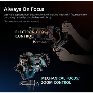 zhi yun Weebill S Gimbal Stabilizer for Mirrorless and DSLR Camera,for Canon 5DIV 5DIII EOS R Sony A7M3 A7R3 A7 III A9 Panasonic S1 GH5s Nikon Z6, 3-Axis Handheld Camera Gimbal