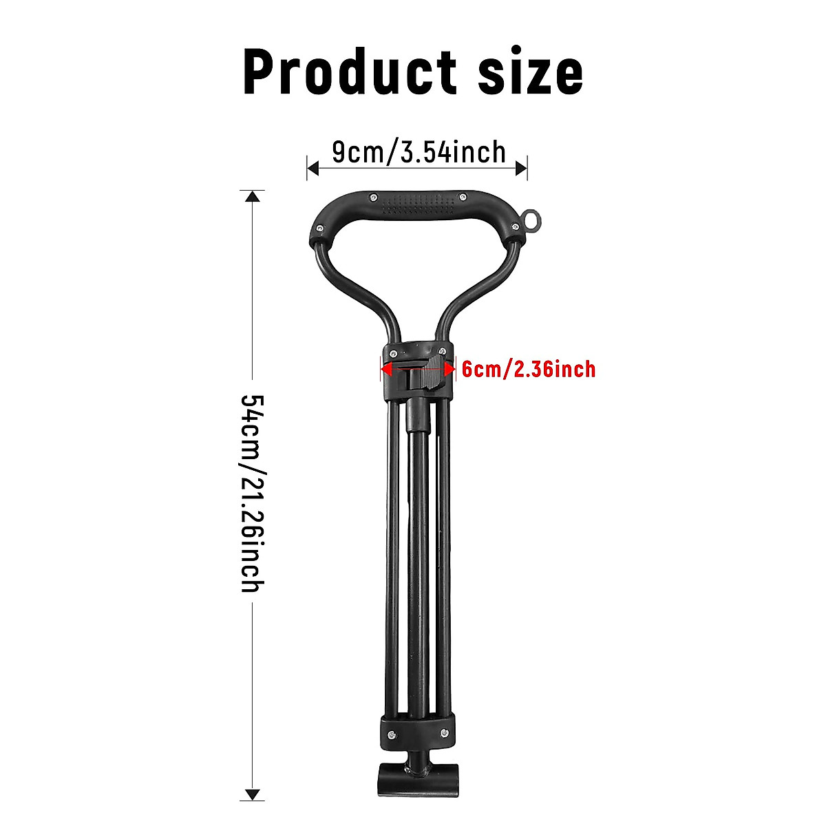 Milageto Pull Handle Spare Replacement for Collapsible Wagon Cart Outdoor Garden Attachment Park