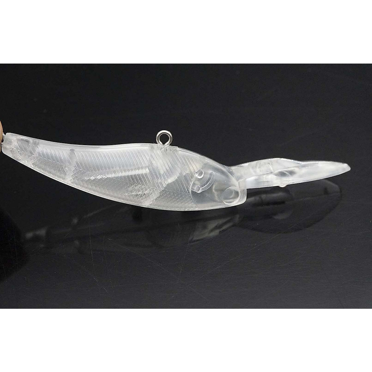 New 10PCS Unpainted Fishing Blanks Crankbait 9.2cm 6.9g topwater Artificial Bait Fishing Lures Blank Minnowbait Hard unpainted Artificial Bait Bodies DIY Fishing Tackle Spoons with Free Eye