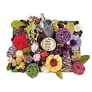 Jacqver English Garden Potpourri 13 oz Box - Flowers and botanicals - Comes with Little trinkets That Will Truly Make Your Decoration Standout - Made in USA