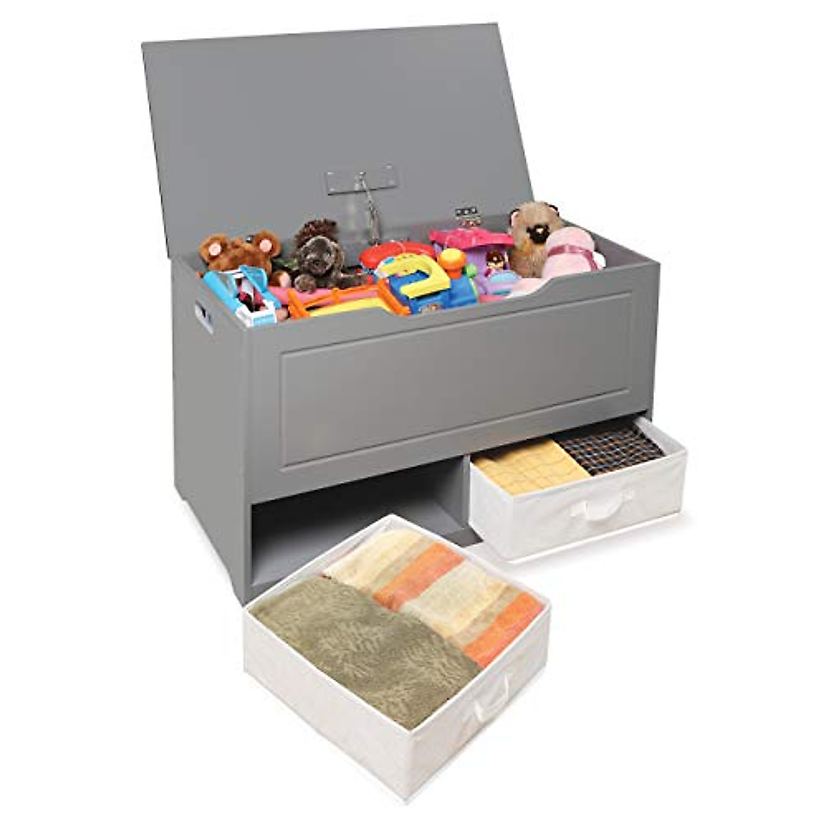 Up and Down Toy and Storage Box with 2 Basket Drawers