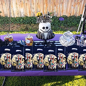 Nuwontun 100PCS Nightmare Gift Bags-Christmas Eve Party Bags Goodie Bags for Jack and Sally Party Decorations Halloween Party Favor Supplies