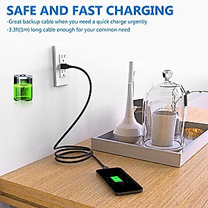 ITD ITANDA USB 3.0 Micro Cable, 3.3ft USB 3.0 A to Micro B Cable Charger Compatible with Samsung Galaxy S5, Note 3, Note Pro 12.2, WD Western Digital My Passport and Elements Hard Drives