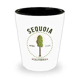 Sequoia National Park Shot Glass California Trees
