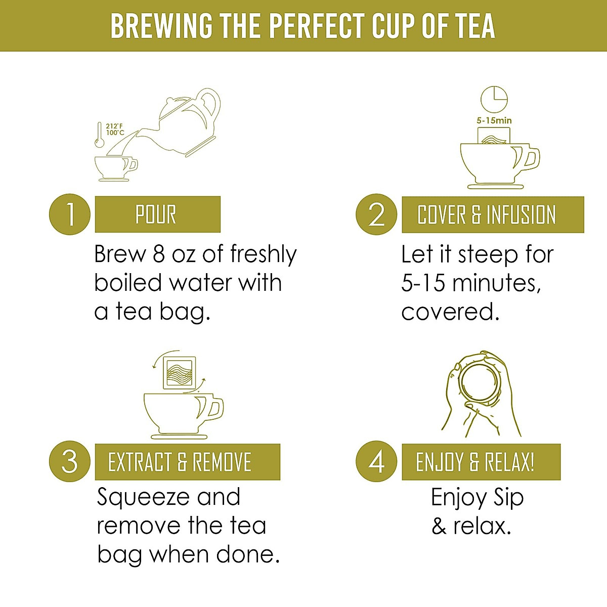 Earth BOTANIC Organic English Breakfast Black Tea Bags Chinese Keemun & Indian Assam Blend - Eco-Conscious Tea Bags in Kraft Bag - 100 Tea Bags