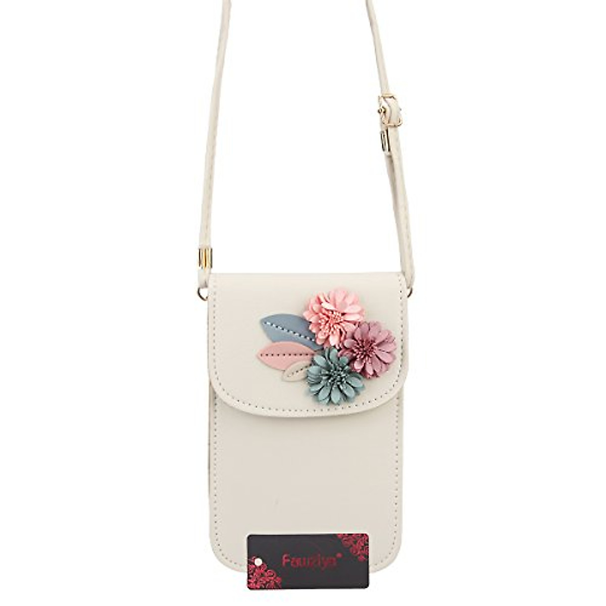 Fawziya Coin Purse Id Lanyard Flower Evening Bags And Clutches For Women Cell Phone Bags-Beige