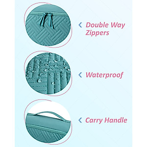 BAGSMART Soft Packing Cubes for Suitcases, Quilted 6 Set Packing Cubes for Travel Accessory, Suitcases Organizer Bags Set, Travel Essentials(1 L+3 M+1 S+1 Shoe Bag)