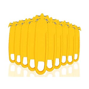 T TOVIA Safety Box Cutter Knife of Recessed Concealed Stainless Steel Blade, Package Opener Plastic Cutter for Box, Carton, Shrink Wrap, Plastic Straps, 10pcs
