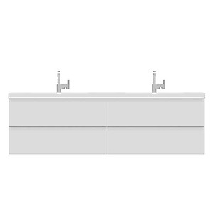Alya Bath Paterno Bathroom Vanity, White
