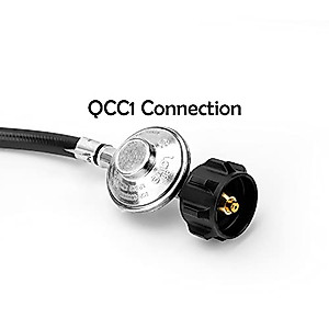 Stanbroil 12 ft Propane Regulator Hose with Standard 3/8" Quick Disconnect for Mr. Heater Big Buddy Indoor/Outdoor Heater