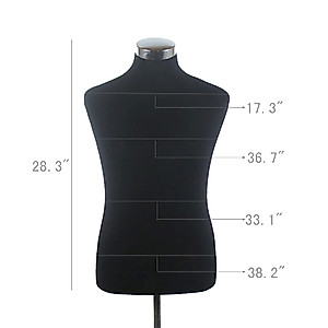 FixtureDisplays® Mannequin Adult Male Display Body Bust Forms Maniki 13793