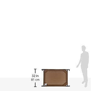 Coolaroo The Original Cooling Elevated Dog Bed, Indoor and Outdoor, Medium, Nutmeg