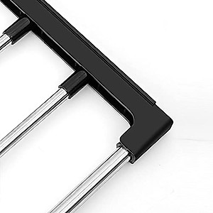 Candumy Portable Clothes Drying Rack for Balcony Railings Windowsill, Folding Towel Rack Indoor Outdoor Retractable Laundry Rack with Sock Clips for Drying Socks